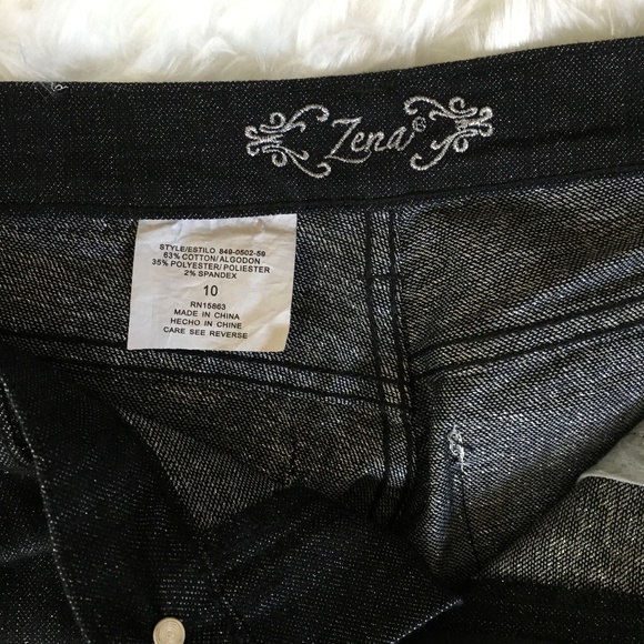 Zena | Jeans | Zena Black Sparkly Jeans Euc Size | Poshmark